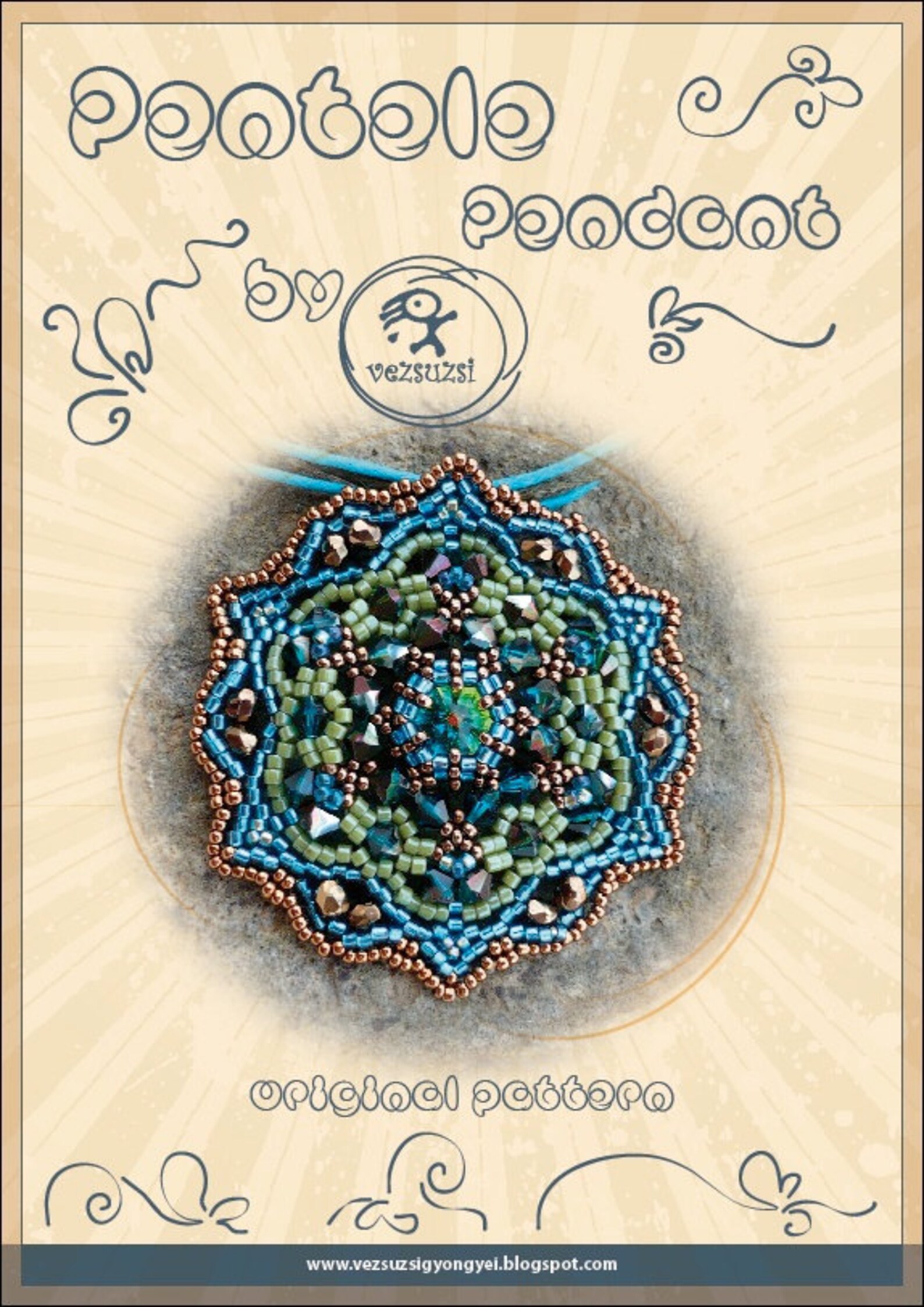 Jewellry Pattern Pendant Tutorial / Pattern Pentele Pendant - Etsy