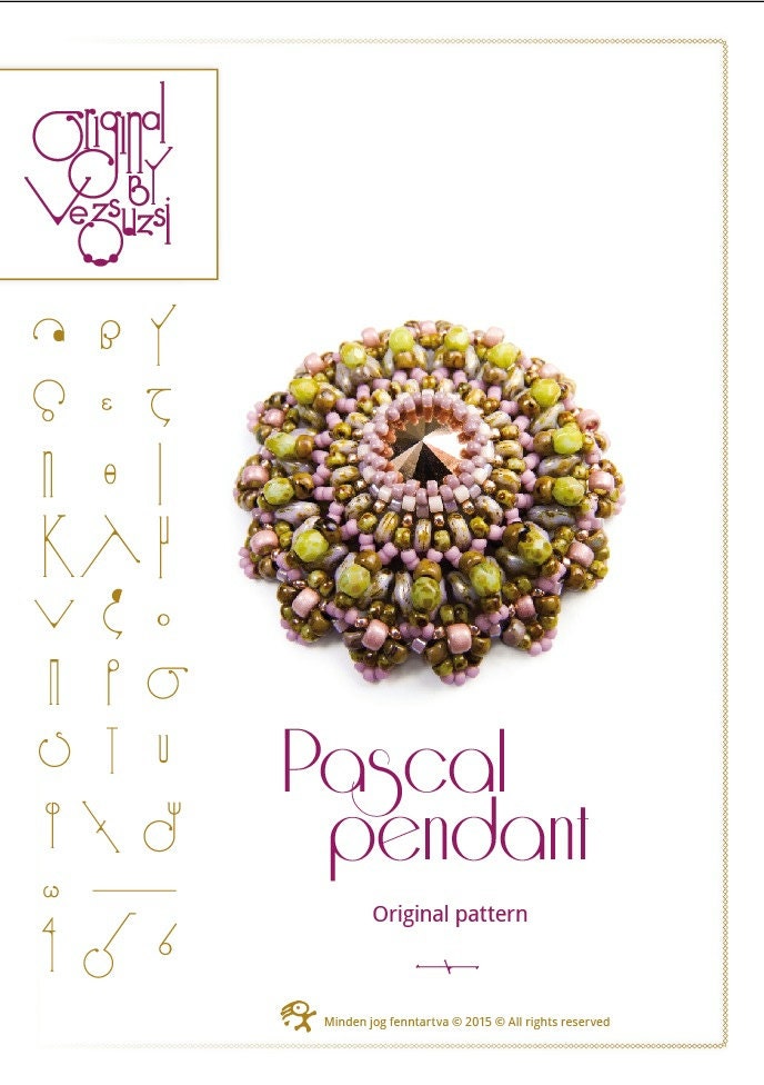 Pendant Tutorial / Pattern Pascal Pendant. PDF Instruction for | Etsy