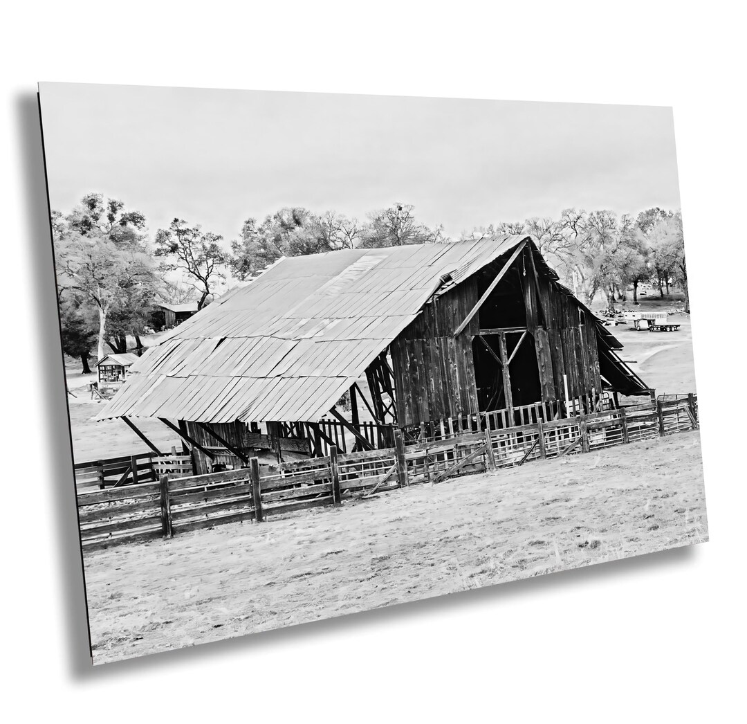 Barn Old Rustic Fence Falling Apart Wall Art Decor - Etsy