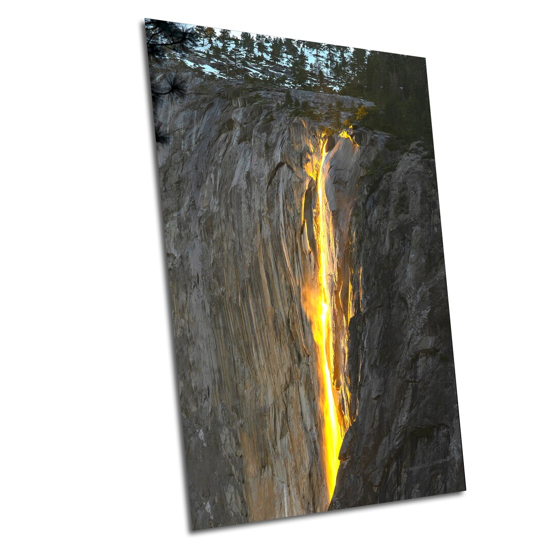 Firefall Yosemite Yellow National Park Waterfall El Capitan Wall Art ...