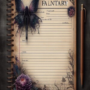 Gothic and Dark Fantasy Printable, Digital Journal Kit. Goodnotes ...