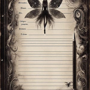Gothic and Dark Fantasy Printable, Digital Journal Kit. Goodnotes ...