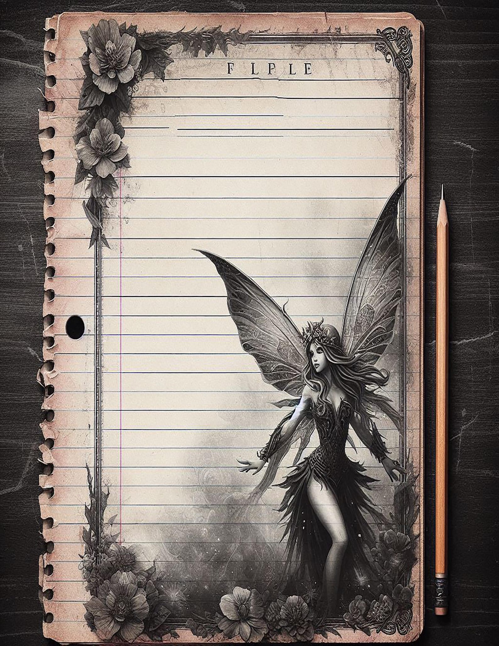 Gothic and Dark Fantasy Printable, Digital Journal Kit. Goodnotes ...