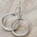Contemporary Circular Sterling Silver Earrings. Circe. Loops. Hoop ...