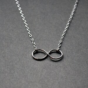 Infinity Necklace. Symbol. Delicate. Petite. Small. Elegant. Sterling ...