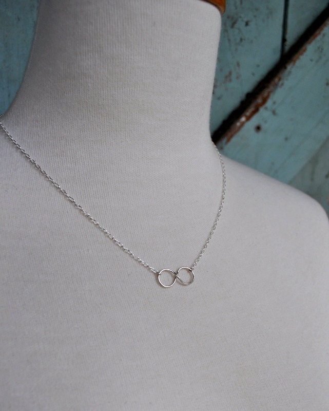 Infinity Necklace. Symbol. Delicate. Petite. Small. Elegant. Sterling ...