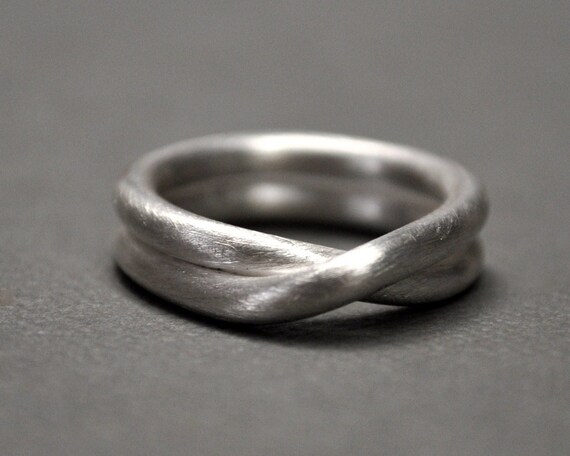 Men's Infinity Ring. Sterling Silver. Heavy Chunky - Etsy