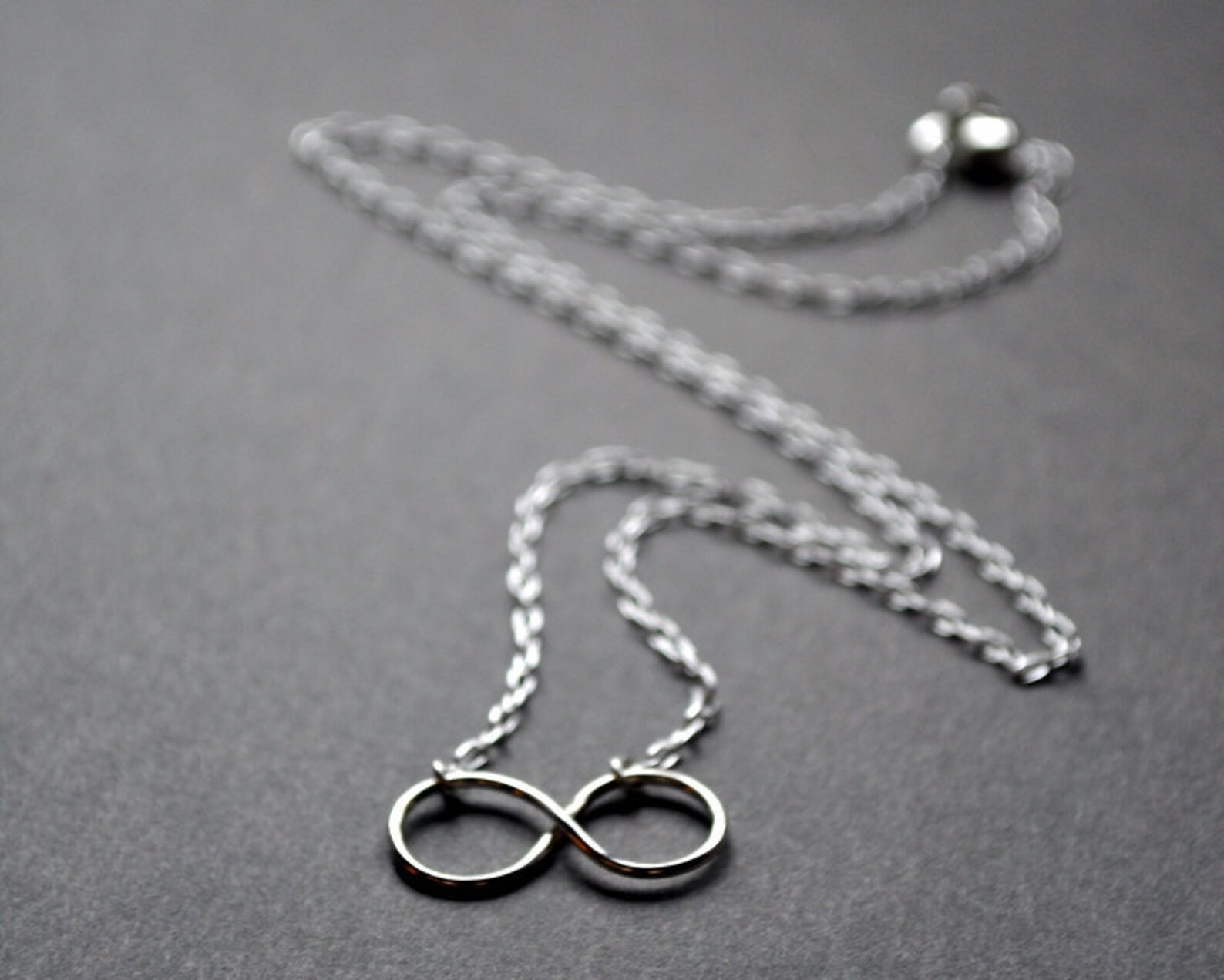 Infinity Necklace. Symbol. Delicate. Petite. Small. Elegant. Sterling ...