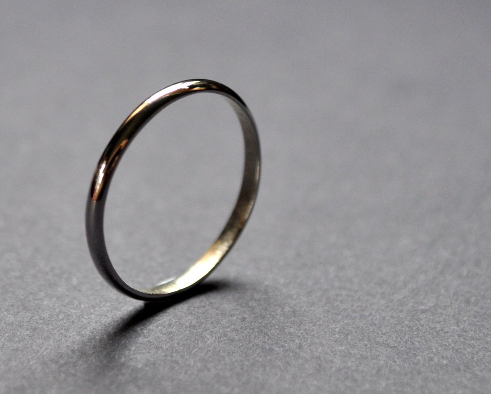 Wedding Band. 2mm. Women's Ring. High Shine. Gloss. Sterling Silver ...