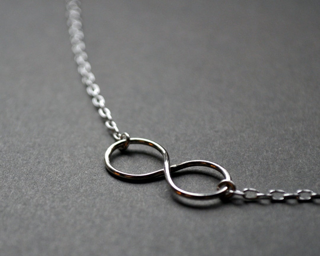 Infinity Necklace. Symbol. Delicate. Petite. Small. Elegant. Sterling ...
