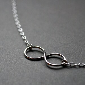 Infinity Necklace. Symbol. Delicate. Petite. Small. Elegant. Sterling ...