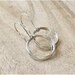 Contemporary Circular Sterling Silver Earrings. Circe. Loops. Hoop ...