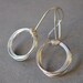 Contemporary Circular Sterling Silver Earrings. Circe. Loops. Hoop ...