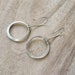 Contemporary Circular Sterling Silver Earrings. Circe. Loops. Hoop ...