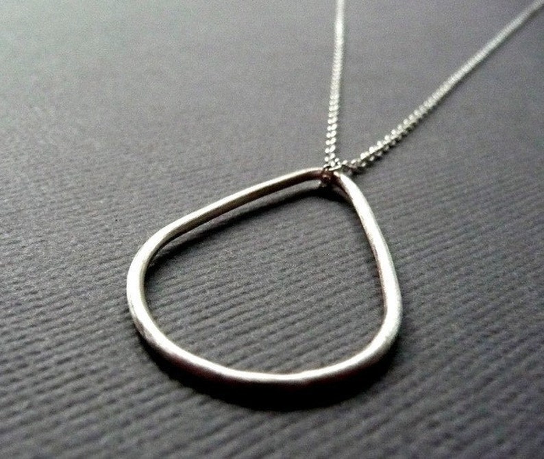 Necklace. Modern Contemporary Simple Sleek Elegant Design. Sterling ...
