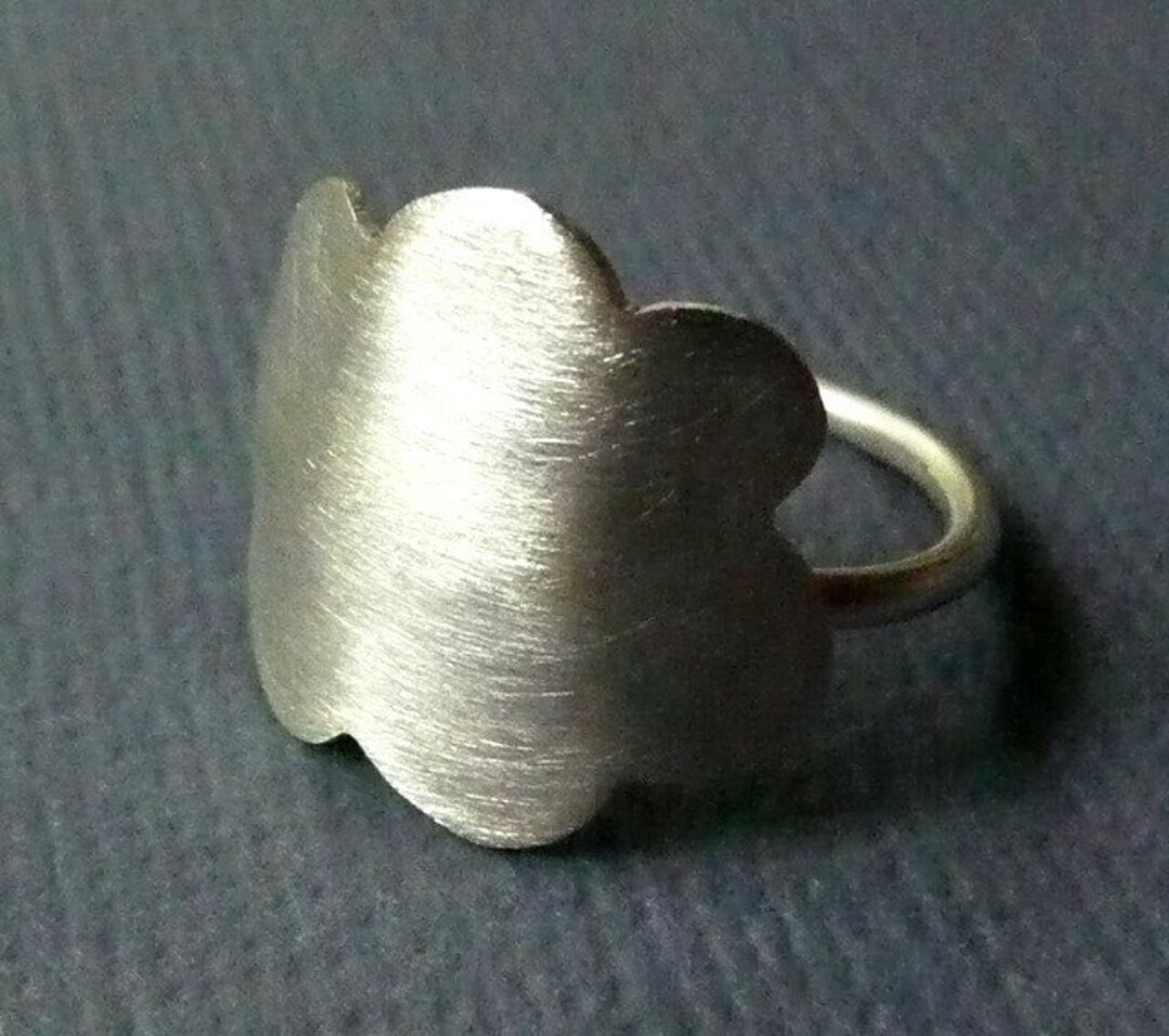 Ring. Modern Contemporary Simple Sleek Elegant Design. Sterling Silver ...