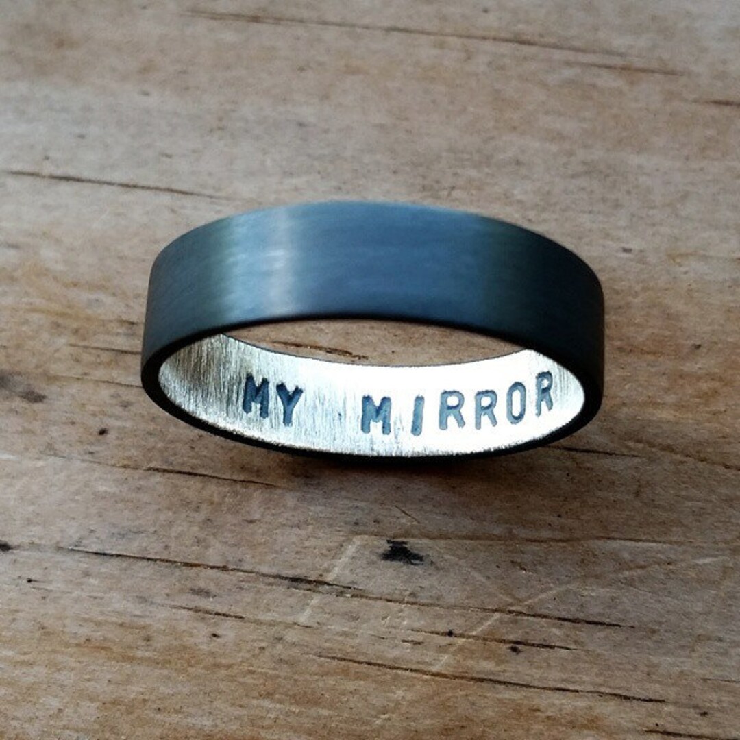 Personalized Sterling Silver Secret Message Ring. Custom Stamped ...