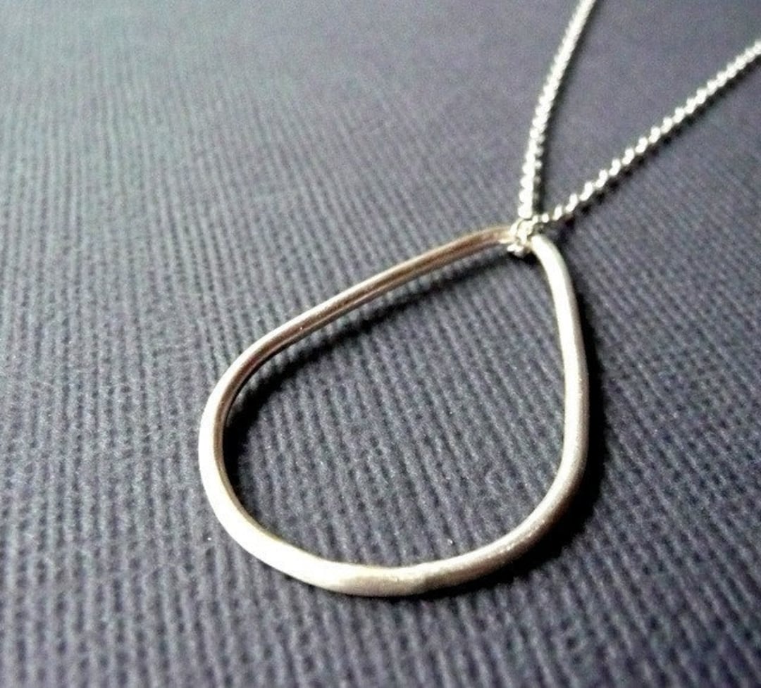 Necklace. Modern Contemporary Simple Sleek Elegant Design. Sterling ...