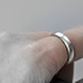 Comfort Fit Wedding Ring. Sterling Silver. 4mm. Matte Finish. Brushed ...