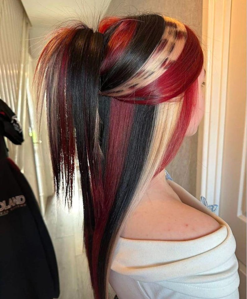 Calico Hair Wig | Multi-tonal Auburn, Blonde, and Black Hues | Glueless ...