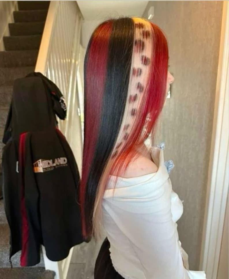 Calico Hair Wig | Multi-tonal Auburn, Blonde, and Black Hues | Glueless ...
