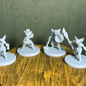 Goblin Miniatures Set 4 Figures Dungeons and Dragons, Pathfinder, TTRPG ...