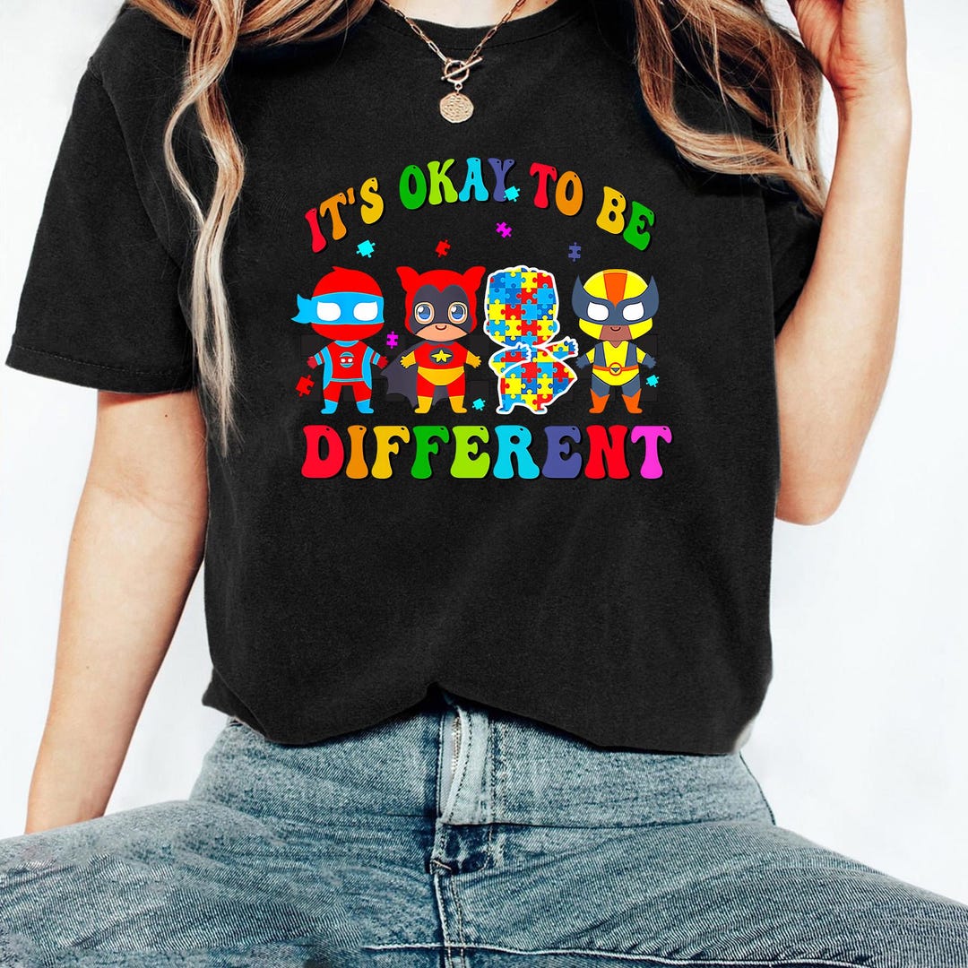 It's Okay to Be Different Shirt, Avengers Autism Support Sweatshirt ...