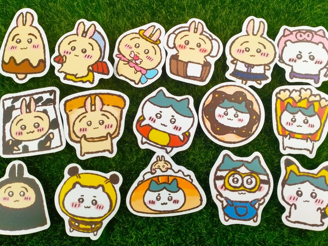 Chiikawa Stickers Anime Hand-painted Graffiti Stickers Decorative ...