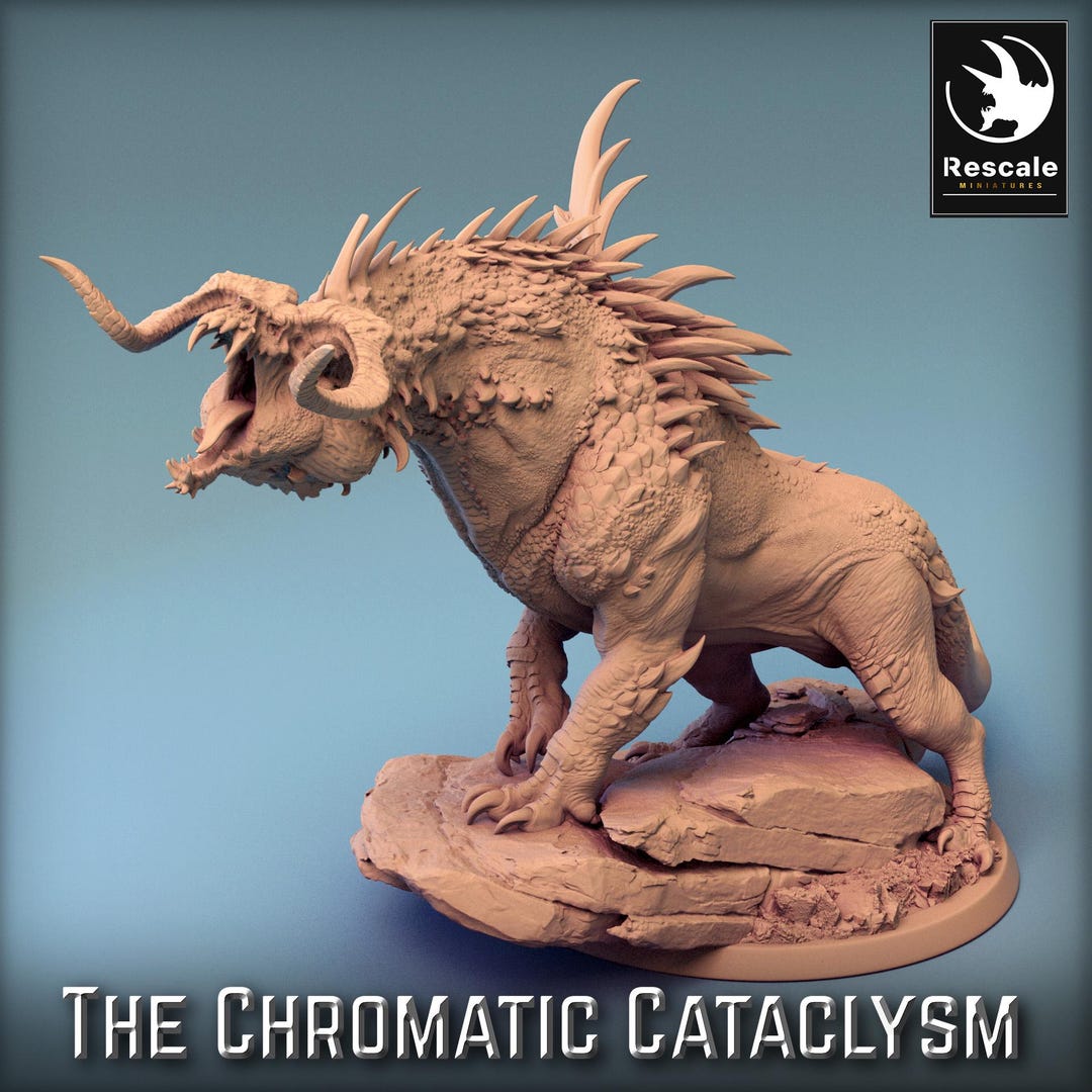 Tiamat Dragon Spawn | 32mm and More Scales | Plant-based Resin 3d Print ...