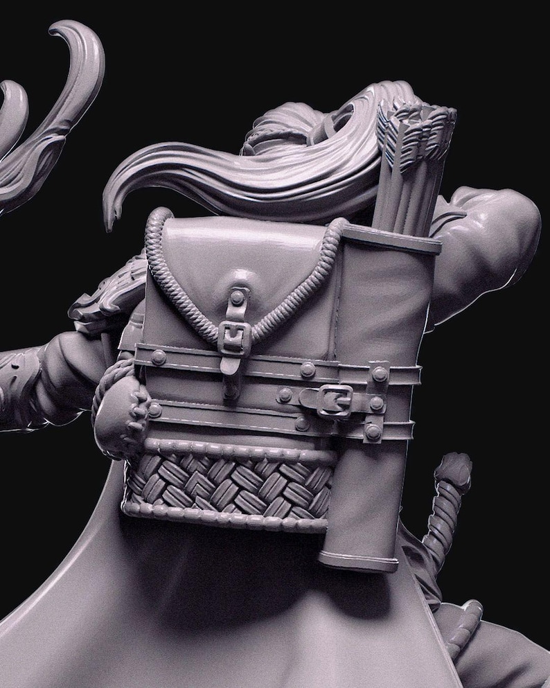 Elduin Alaren | Ranger | Archer | Elf | 32mm Miniature | Plant-based ...