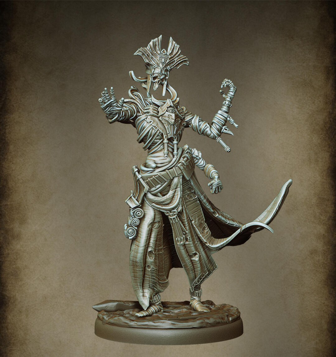 Mummy Mage | 32mm and More Scales | Plant-based White Resin 3d Print ...