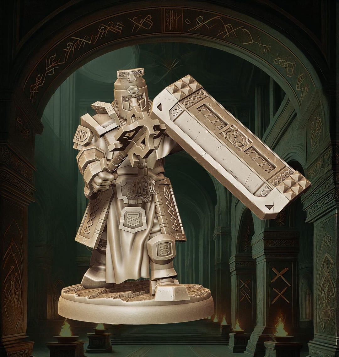Dwarf Defender 1 a 6 | Escalas de 32 mm ou mais | Impressão 3D em ...