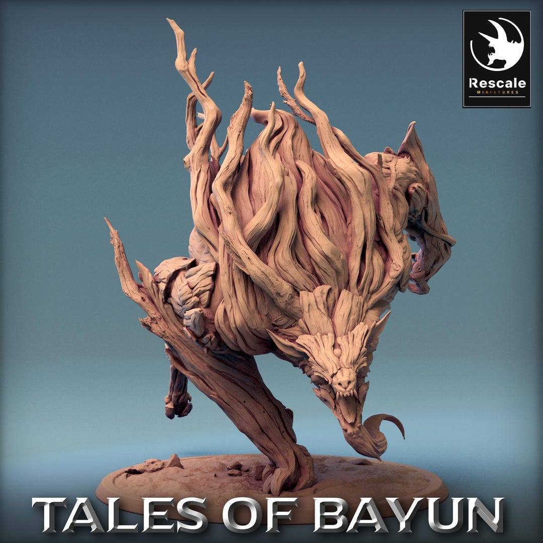 Wood Werewolf | 32mm and More Scales | Plant-based Resin 3d Print ...