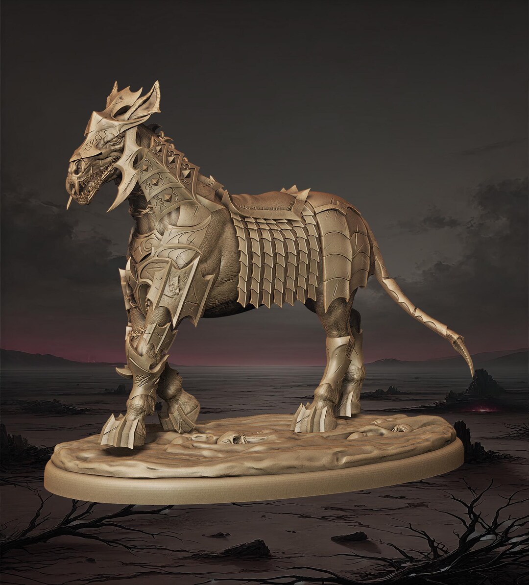Blood Steed | 32mm and More Scales | Plant-based White Resin 3d Print ...