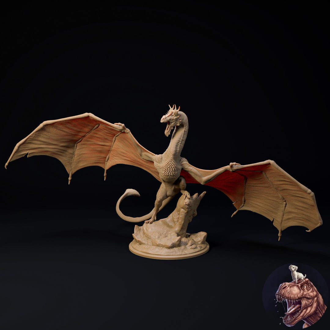 Stormfury Wyvern Dragon | 32mm and More Scales | Plant-based White ...