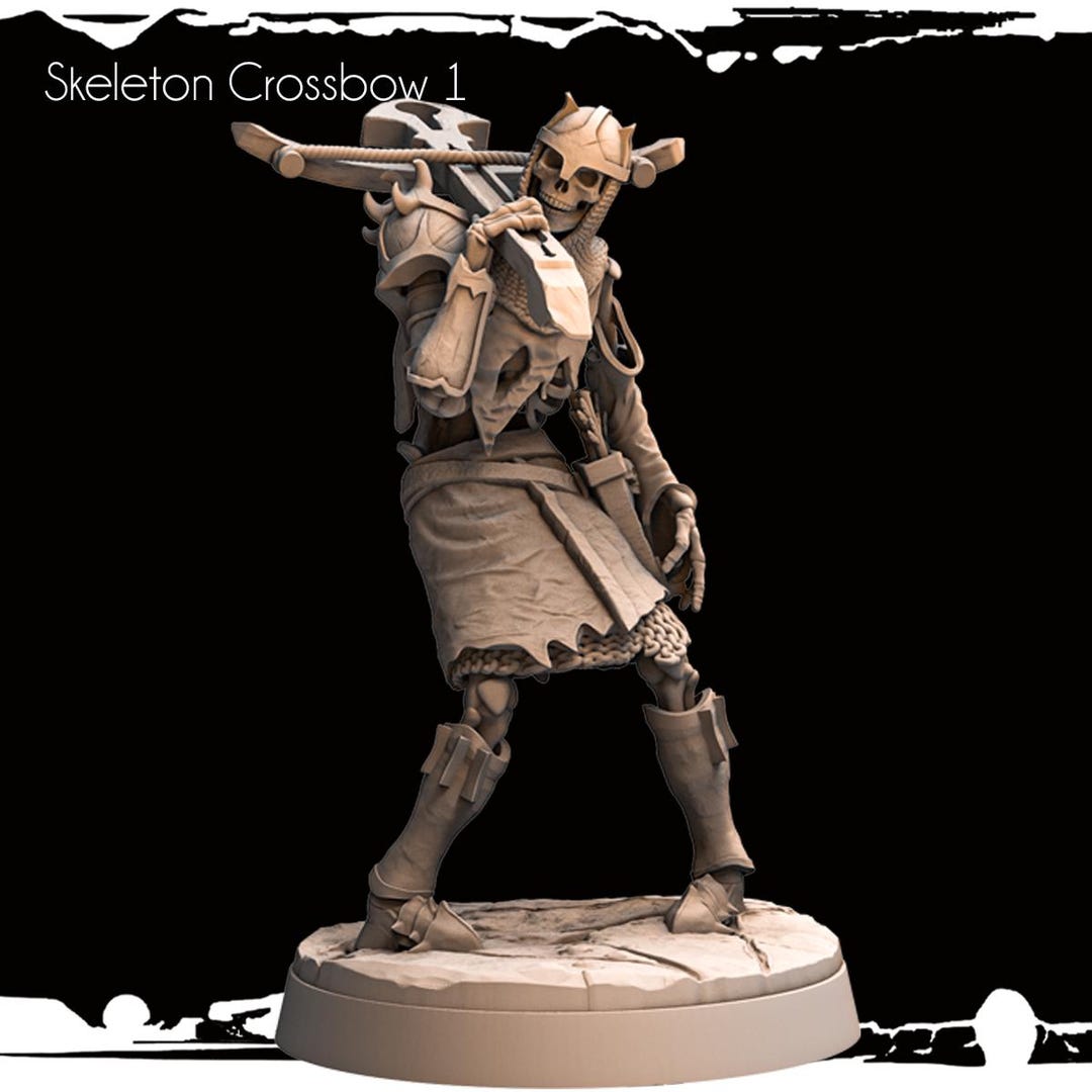 Skeleton Crossbow 1 to 6 | 32mm and More Scales | Plant-based White ...