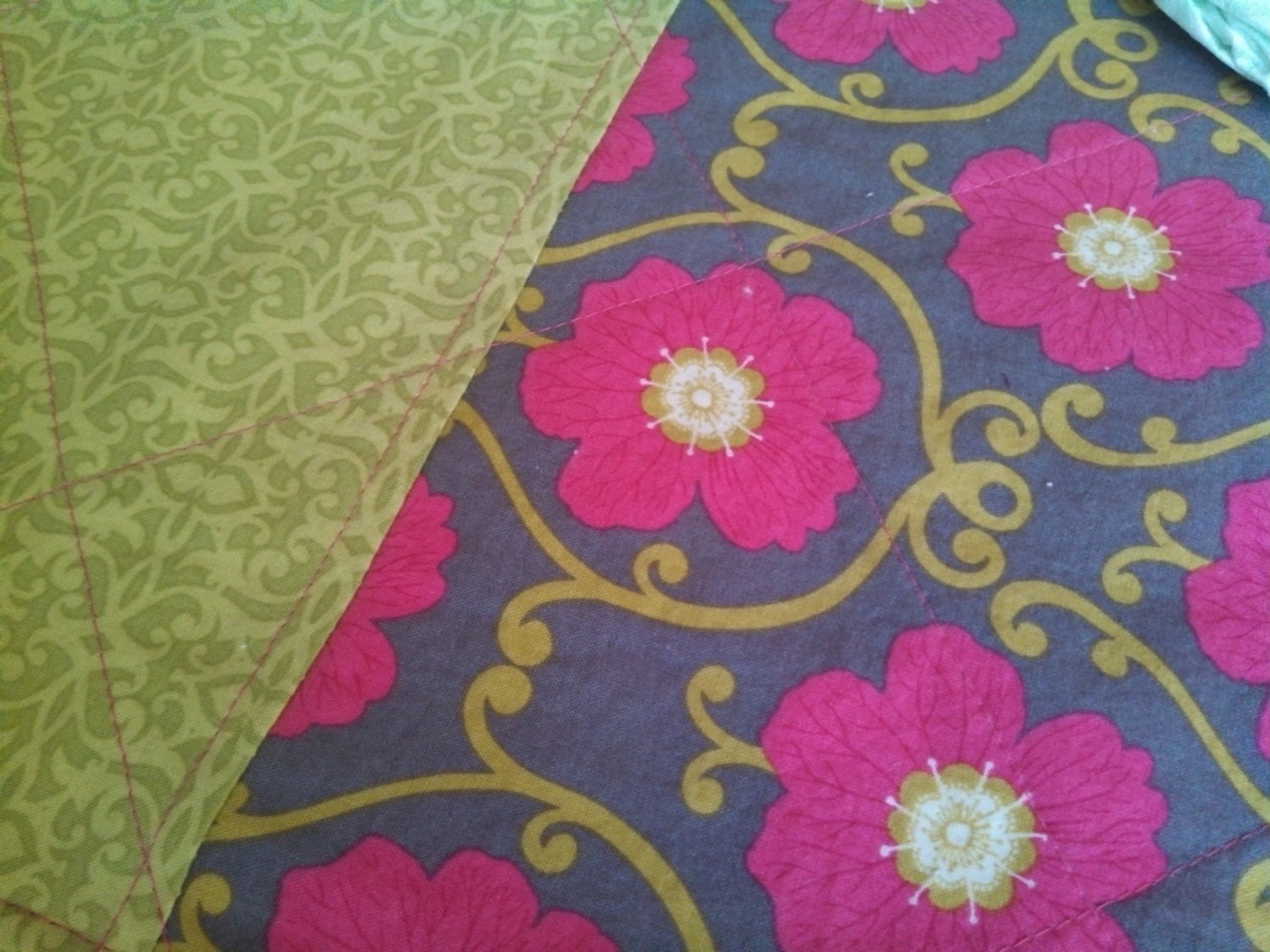 Waterproof Changing Pad 16 X 30 Mat Easy Care Wash/dry Green-grey-pink ...