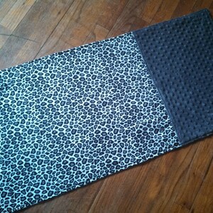 Leopard Waterproof Changing Pad Grey Minky 16 X 30 Easy - Etsy