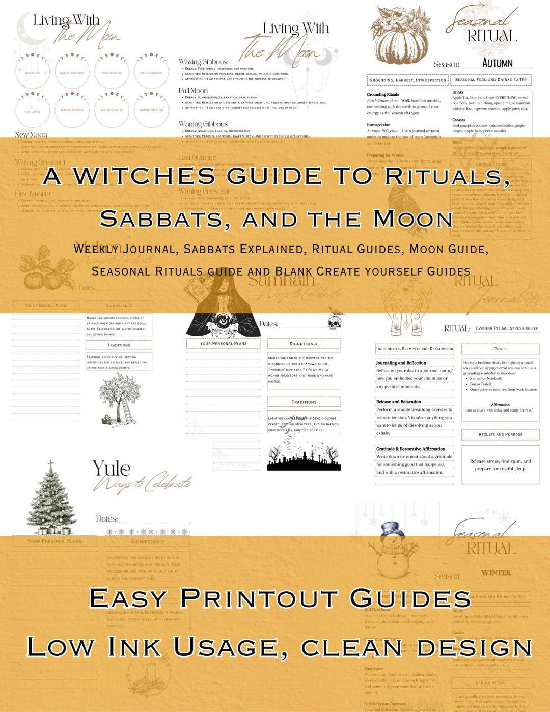 A Witches Guide - Rituals, Moon, Seasonal Sabbats. Witches Yearly ...