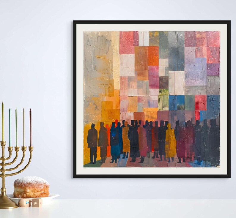 Modern Jewish Art | Abstract Western Wall (3) - Etsy