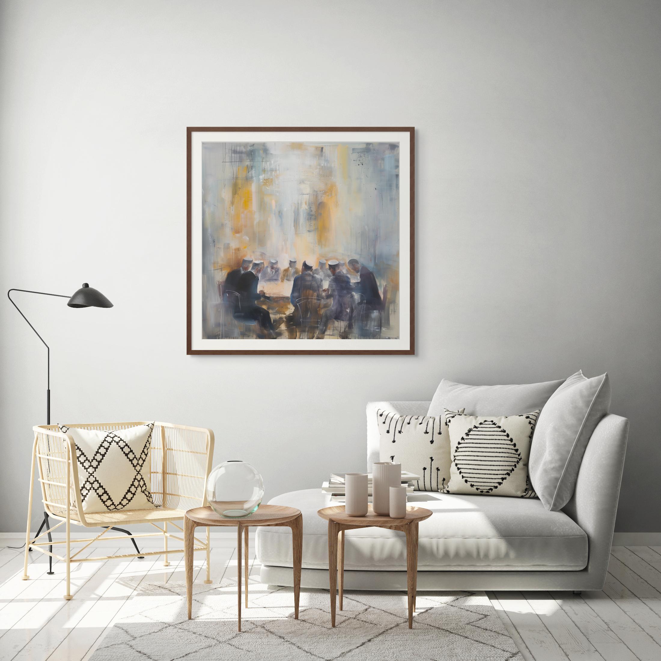 Modern Jewish Art | Abstract Rabbis (1) - Etsy