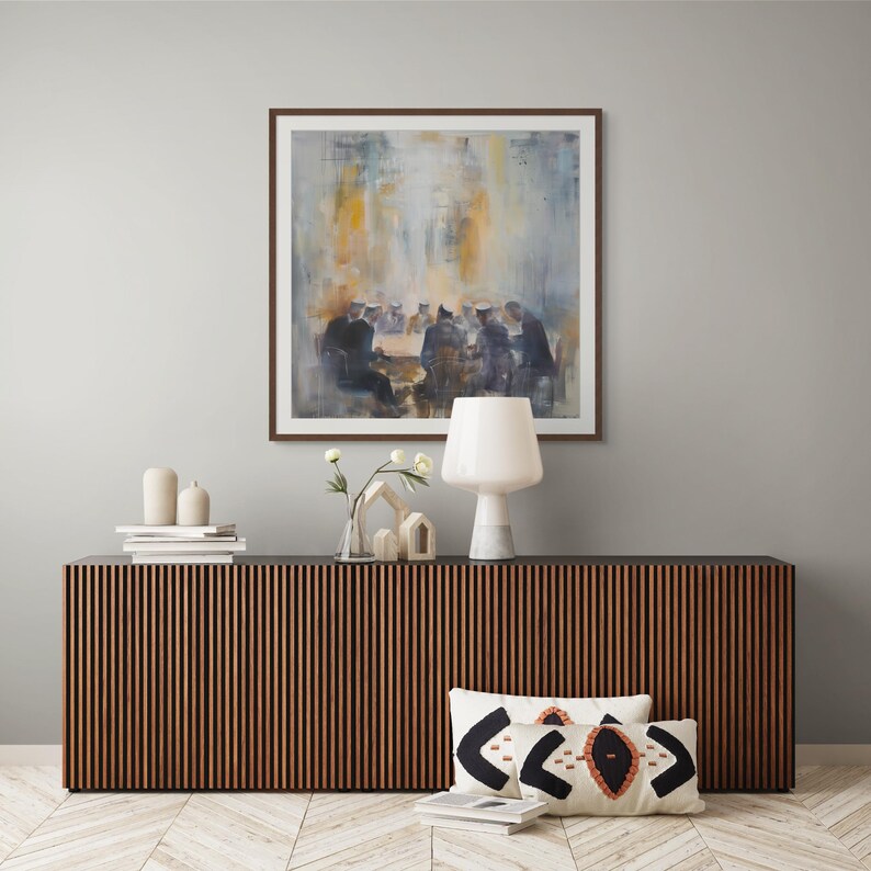 Modern Jewish Art | Abstract Rabbis (1) - Etsy