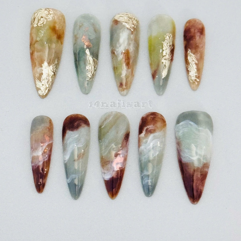 Natural Long Nails - Etsy