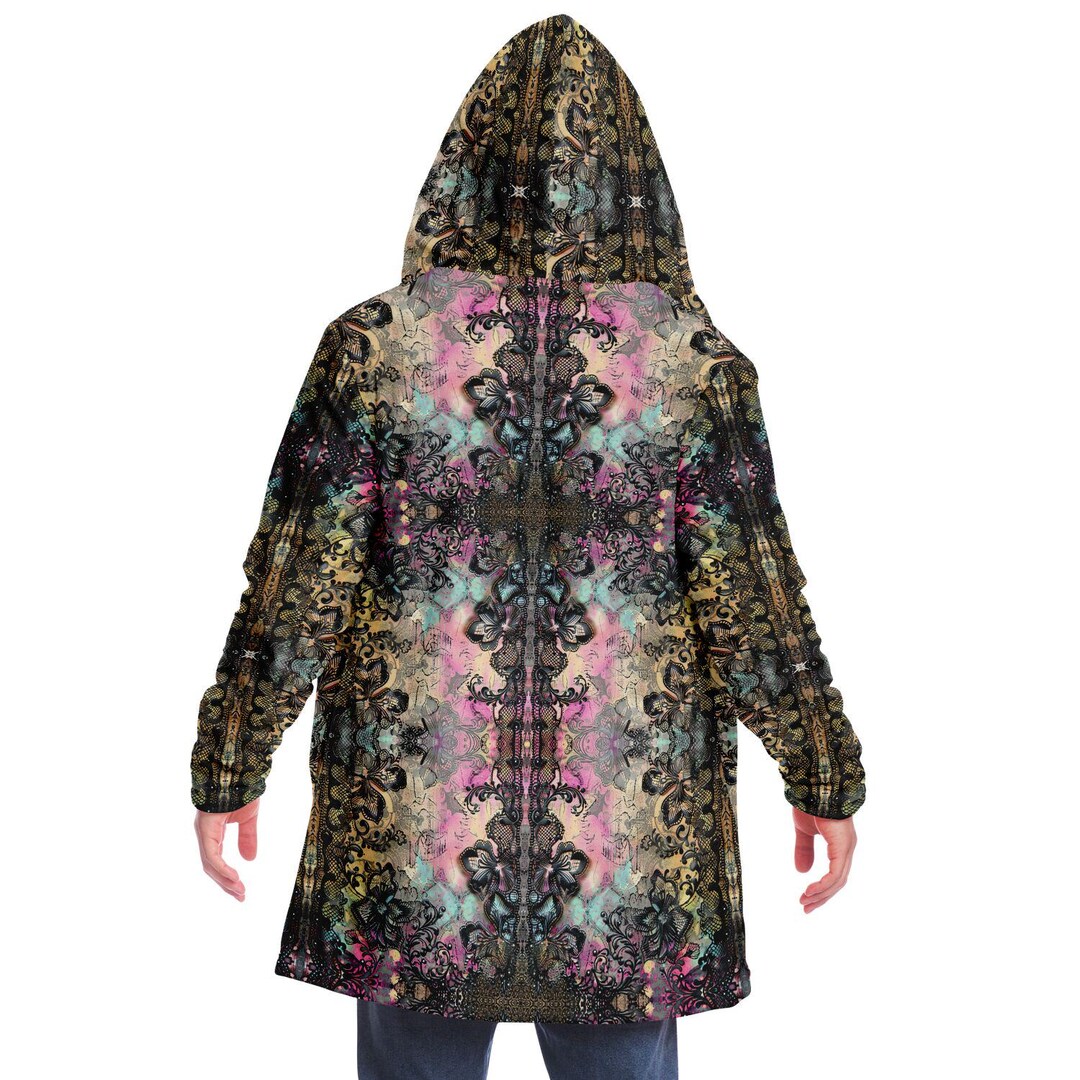 Gothic Lace Rave Jacket,edm Festival Cloak, Rave Psychedelic Trippy ...