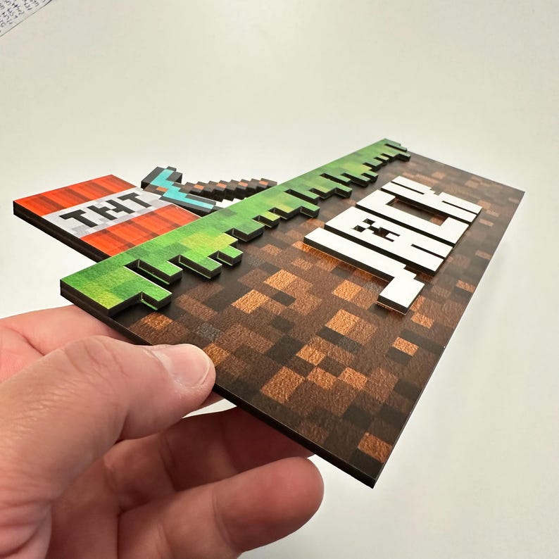 Minecraft Door Name Sign, Mining Birthday Party Decorations, Mining ...