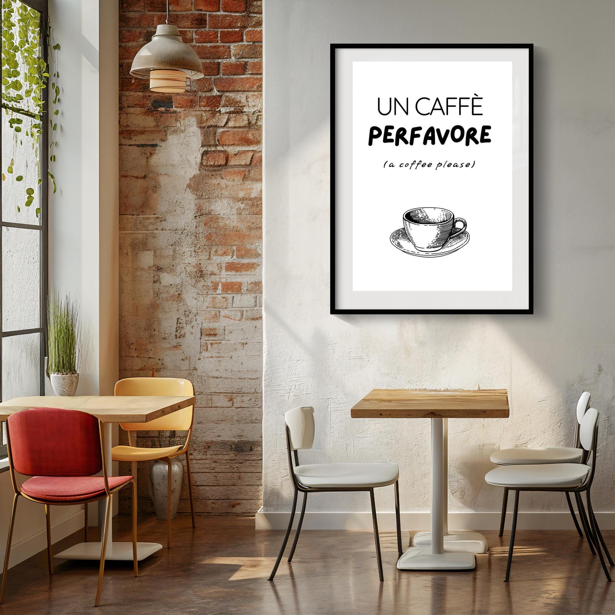 Italian Coffee-themed Wall Art for Home and Cafe - Instant Digital ...