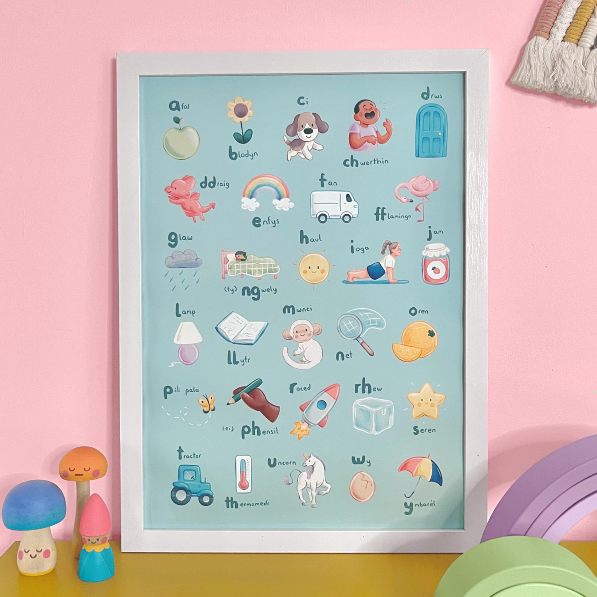 Children's Illustrated Welsh Alphabet. Darluniad Y Wyddor Cymraeg I ...