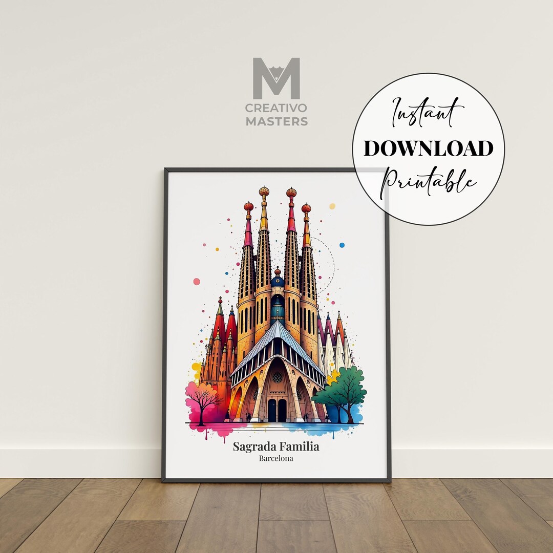 Holy Family Minimalist Digital Print Elegant Holy Family Silhouette ...