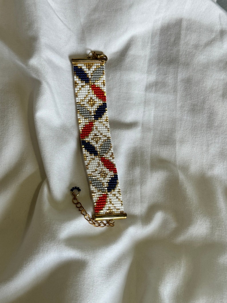 Miyuki Delica Beaded Bracelet – Art Deco Style Loom Bracelet - Etsy