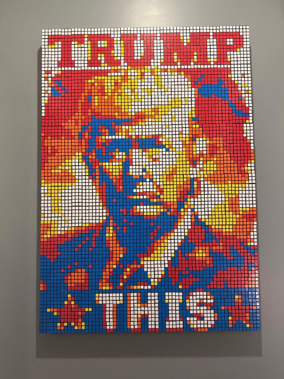 Make Art Great Again -- 'trump This' Hand-crafted Rubik's Cubes Mosaic ...